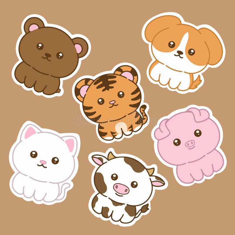 Cute animal design, vector stock vector. Illustration of fashion ...