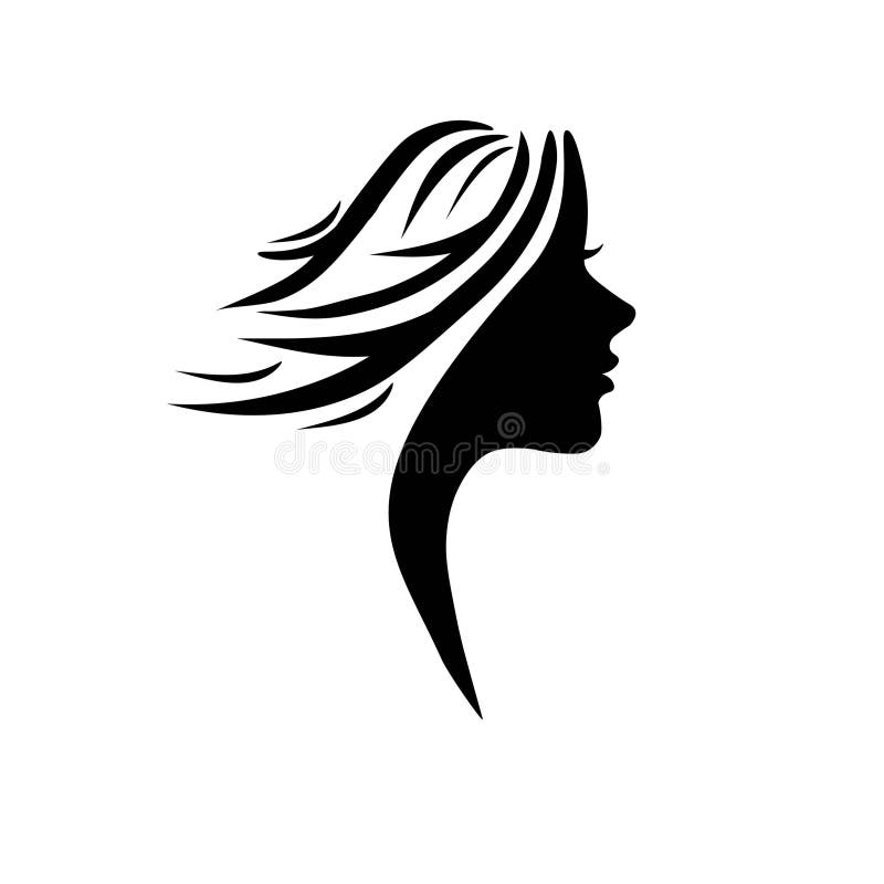 Woman head logo stock vector. Illustration of head, abstract - 343522838