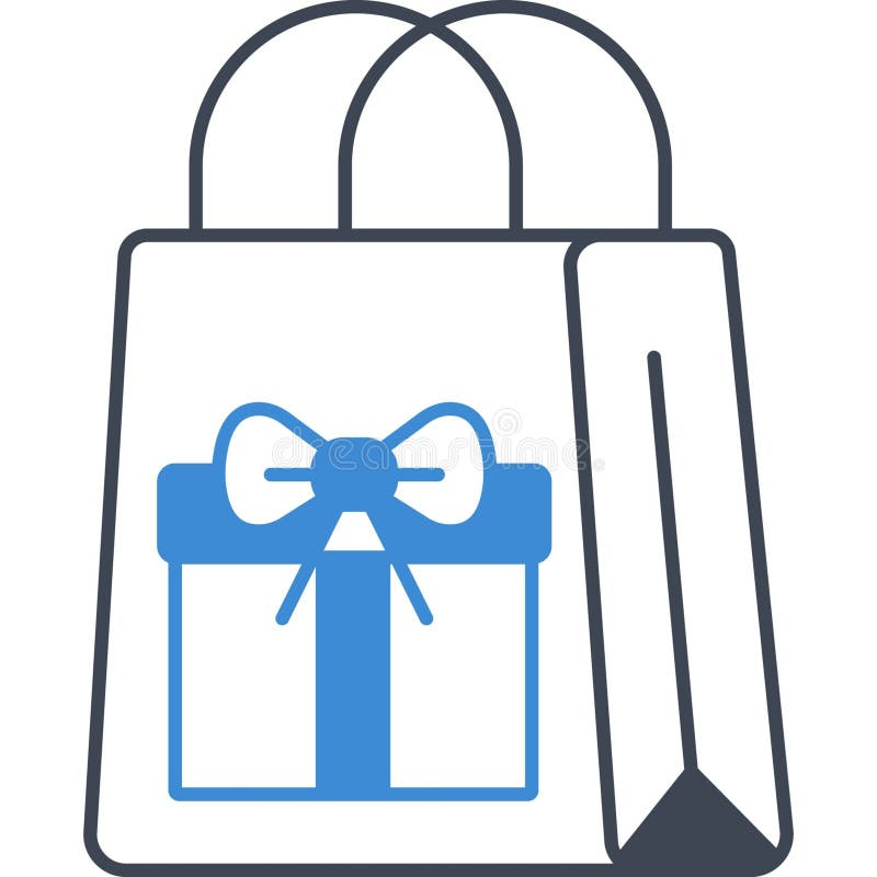 Gift Pack Vector Icon in Glyph Style Stock Illustration - Illustration ...