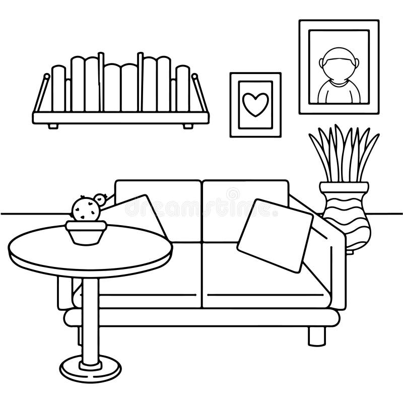 Living Room Outline Icon Stock Illustrations – 16,604 Living Room ...
