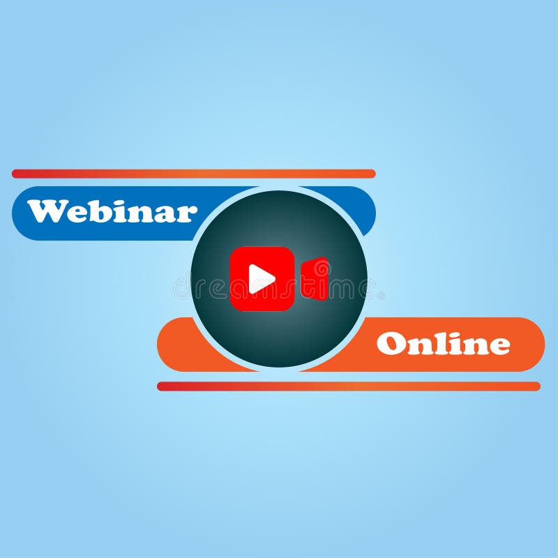 Vector Icon Business Webinar Online Conference Training Stock Vector ...