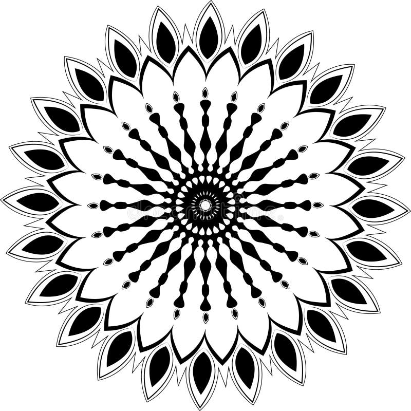 A Unique Mandala Vector Art Stock Vector - Illustration of pattern ...