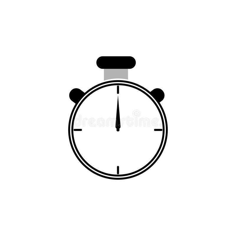 A Minimalist Vector Icon Illustration of a Stopwatch Stock Vector ...