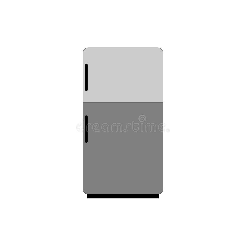 Vector Icon a Two Door Refrigerator Stock Vector - Illustration of ...