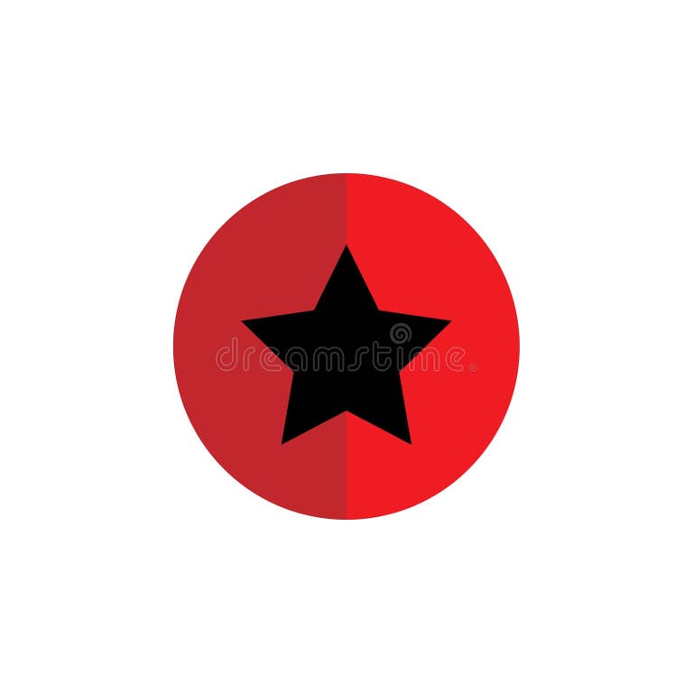 Icons Vector for Web Design Star with Red Circle Stock Vector ...