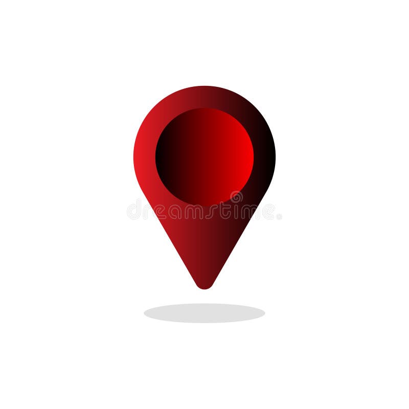Red Location Pin Icon Digital Maps Stock Photos - Free & Royalty-Free ...