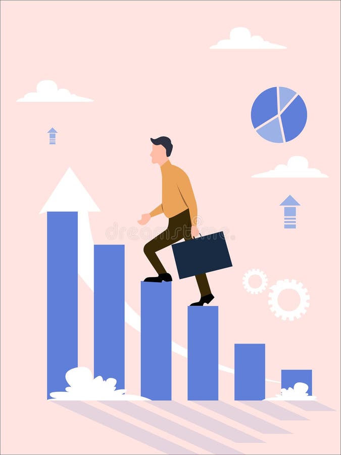 Curve that Shows Economic Growth and Conditions Stock Illustration ...