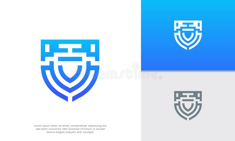 Security Agency Shield Logo Design Template Stock Illustration ...