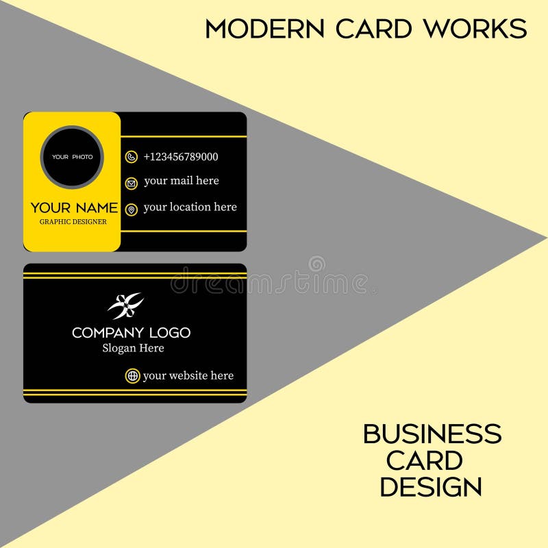 Elegant Horizontal Business Card for Creative Professionals and Firms ...