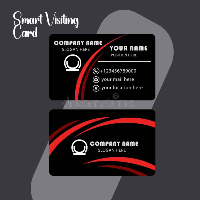 Smart Visiting Card for Your Company Stock Illustration - Illustration ...