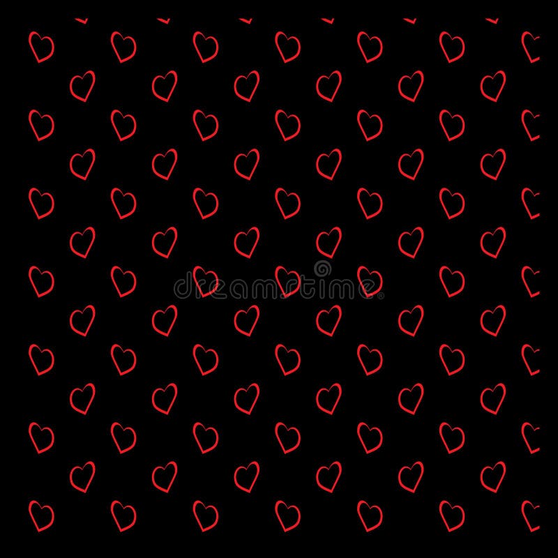 Soft Romantic Seamless Heart Pattern Perfect for Design Collections ...