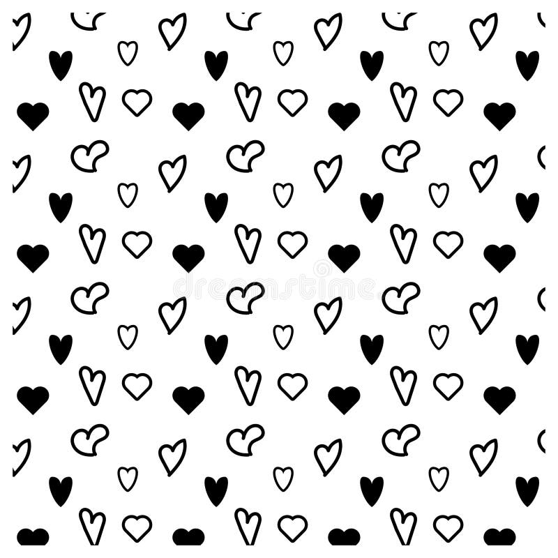 Soft Heart Pattern Seamless Love Shape Print for Paper Crafts Stock ...