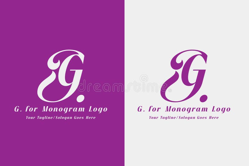 G for Monogram, Elegant, Fashion Related Logo for Brand Stock ...
