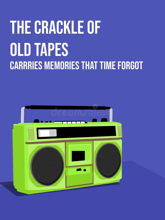 Radio clasic poster stock vector. Illustration of gadget - 381110900