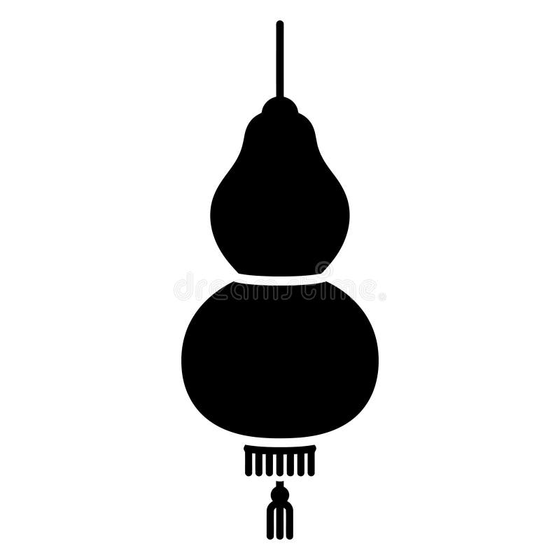 Chinese Gourd Lantern Icon for Cultural and Festival Design Projects ...