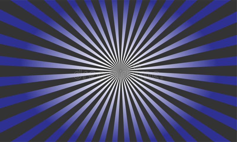 Retro Comic Book Style Radial Rays Design, Abstract Monochrome Sunburst ...