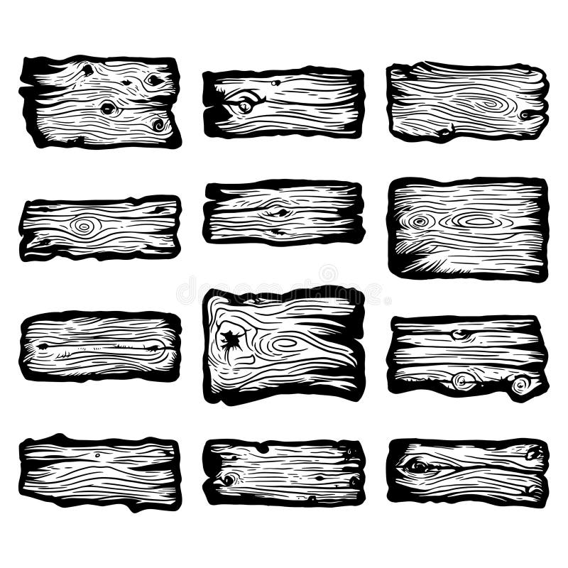 Wood Sign Clipart, Rustic Wooden Board Vector, Stock Vector ...