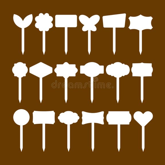 Garden Marker SVG, Plant Label Cut File, Garden Stake Shape Silhouette ...