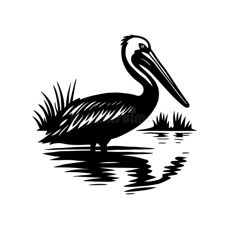Pelican Silhouette Stock Illustrations – 2,875 Pelican Silhouette Stock ...