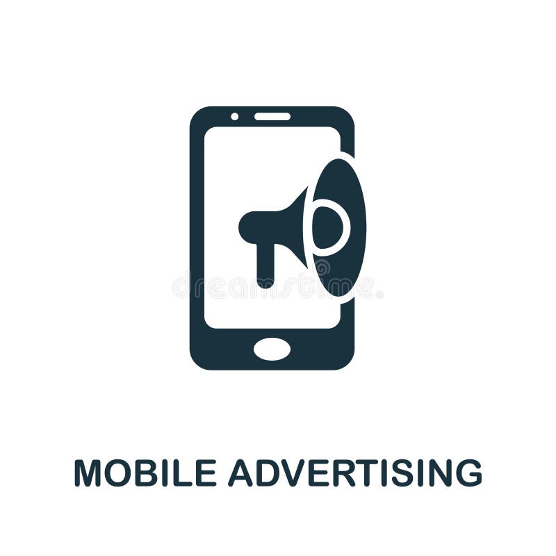 Advertising Icon from Digital Marketing Collection. Simple Line Element ...