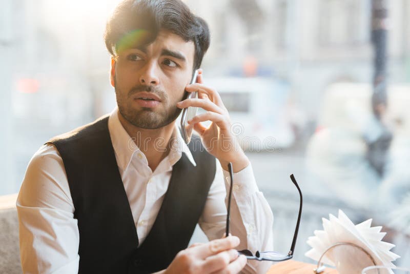 Mobile agent stock photo. Image of profession, contemporary - 91858498