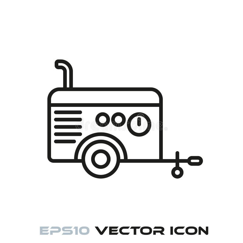 Mobile Air Compressor Line Icon Stock Illustrations – 235 Mobile Air ...