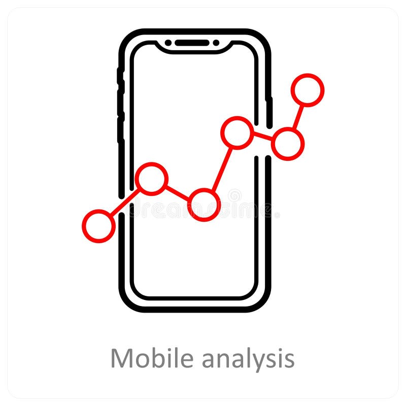 Mobile Analysis stock vector. Illustration of phone - 340052615