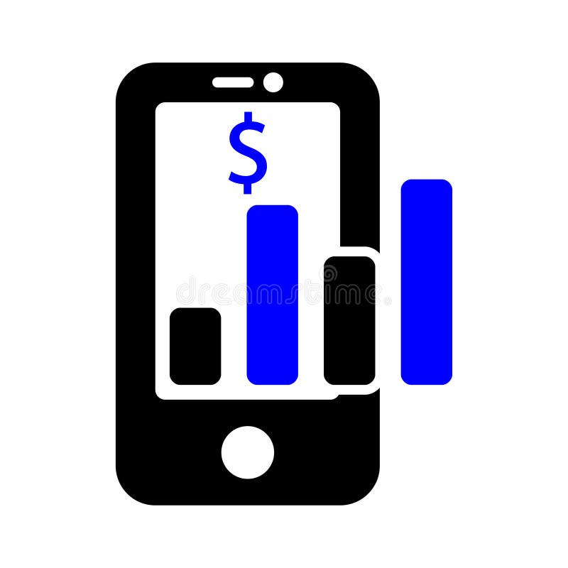 Mobile analytics Icon stock vector. Illustration of design - 201511170