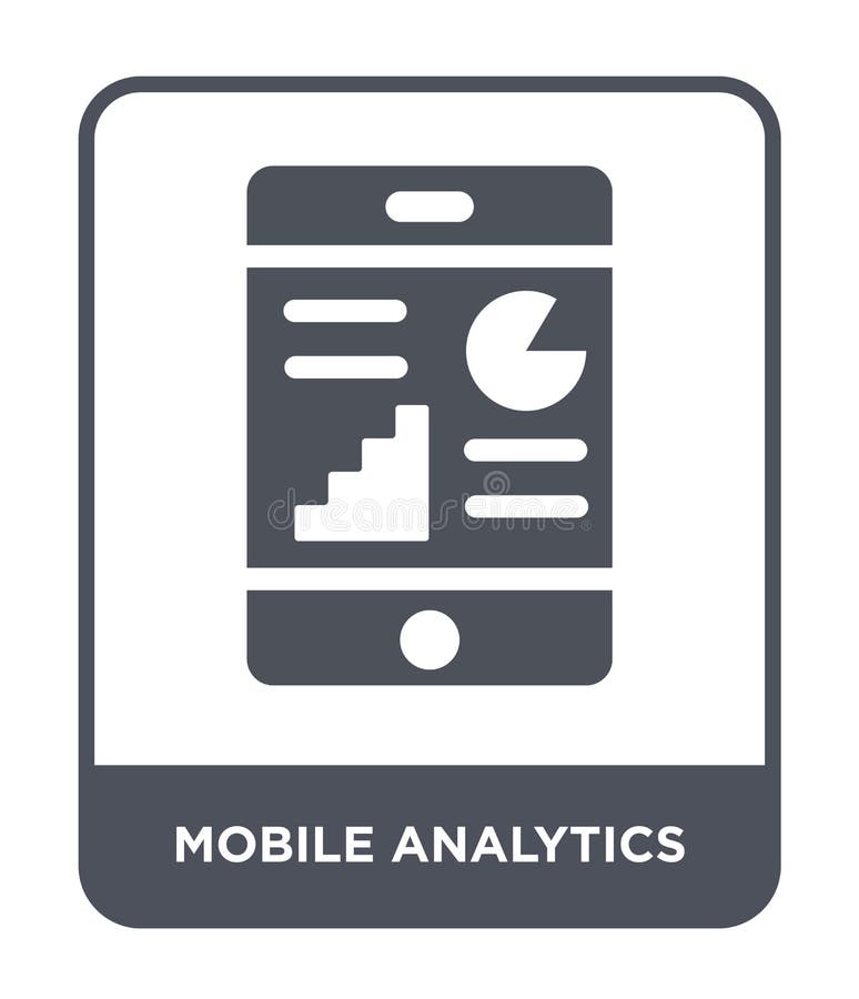 Analytics Icon in Trendy Design Style. Analytics Icon Isolated on White ...