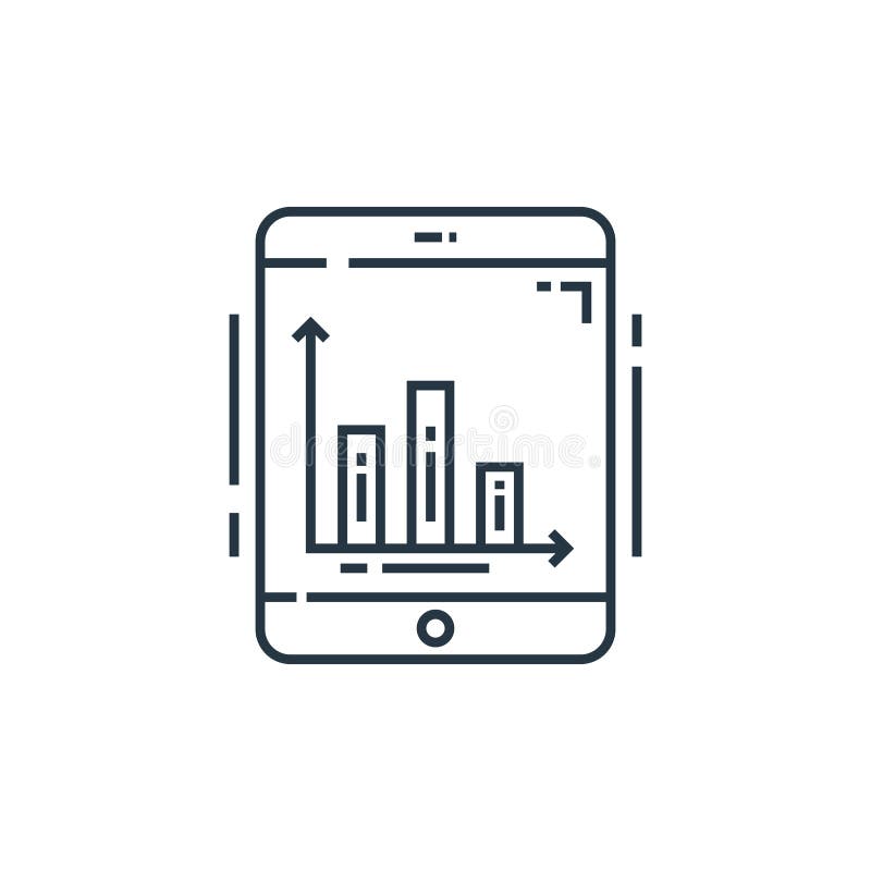 Mobile Data Icon Vector from Basic Ui Concept. Thin Line Illustration ...