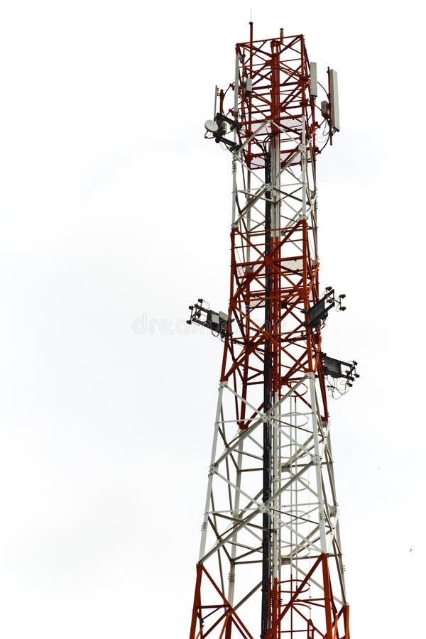 Gsm Mobile Antenna (antenne), Wireless Phone Pylon, Telecom Stock Image ...