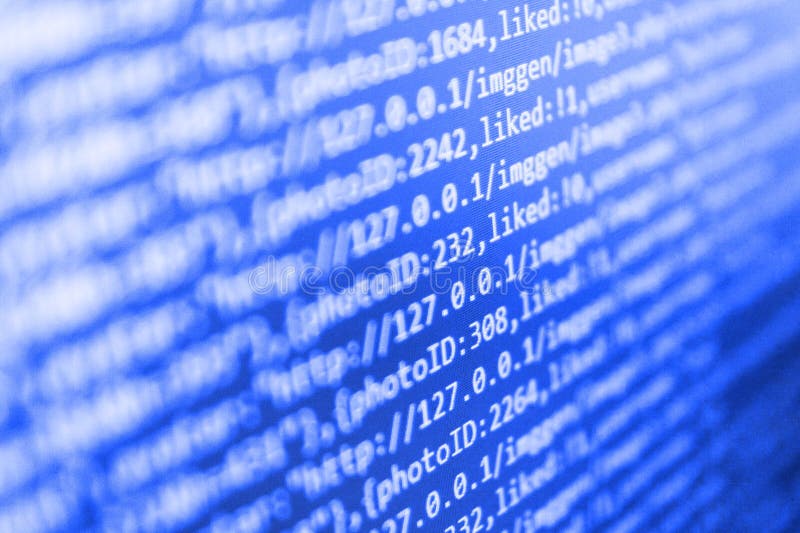 Mobile App Building It Coding On Monitor Stock Image Image Of Code Html 125850615