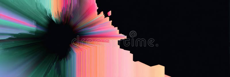 Mobile App Crash Screen Displaying Abstract Geometric Distortion with a ...