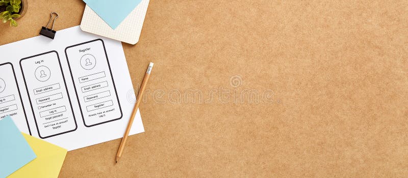 Mobile App Design Concept Web Banner Stock Photo - Image of planning ... Mobile App Design Concept Web Banner Stock Photo - Image of planning ...