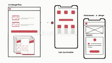 Mobile App Design Mockup, UI Template Vector. Vector Design Generative ...