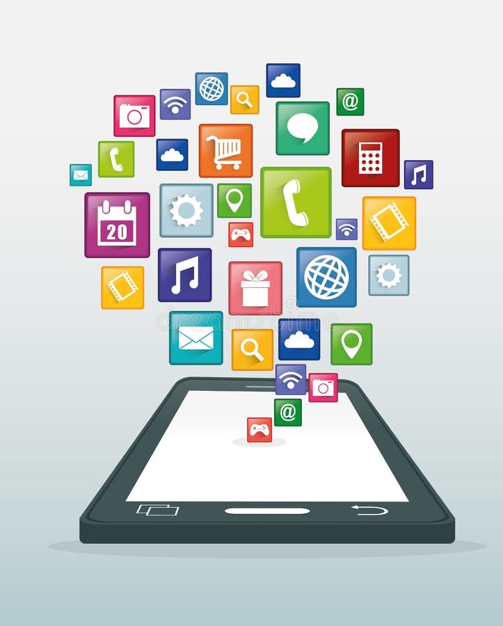 Presentation of Mobile App or Product. Businessman Stock Vector ...