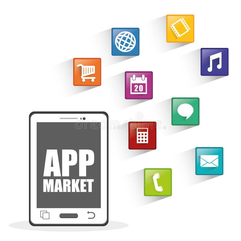 Mobile app design. stock vector. Illustration of ecommerce - 58704904