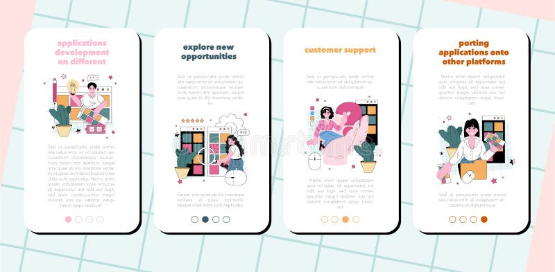 Mobile App Developer Mobile Application Banner Set. Smartphone ... Mobile App Developer Mobile Application Banner Set. Smartphone ...