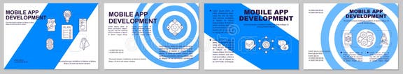 Mobile App Development Brochure Template Stock Vector - Illustration of ...