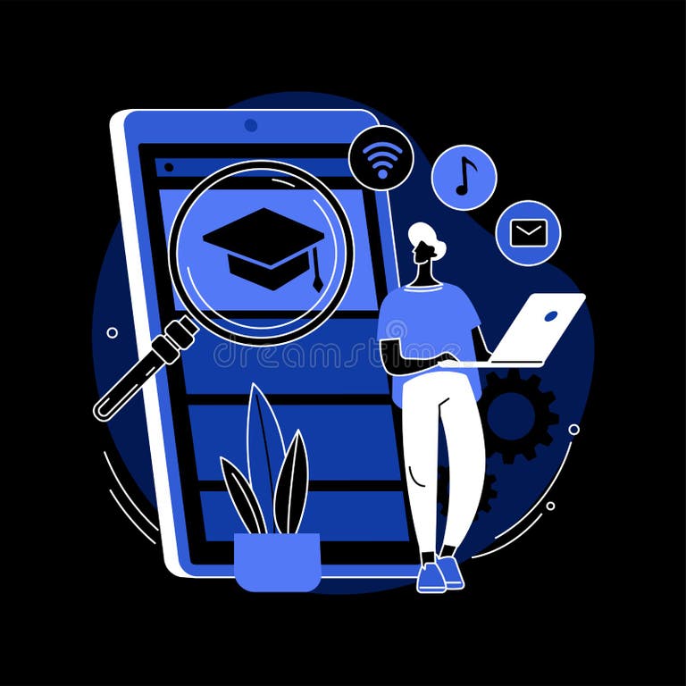 Mobile App Development Courses Abstract Concept Vector Illustration ...