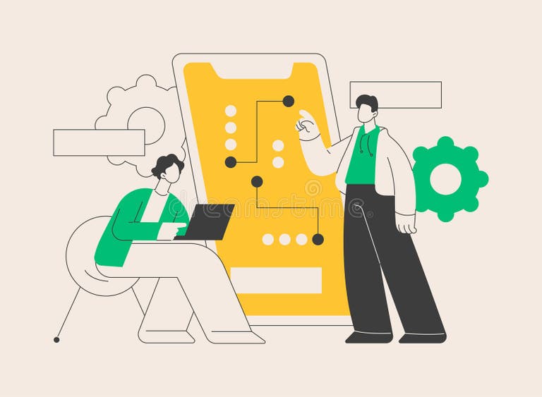 Mobile App Development Courses Abstract Concept Vector Illustration ...