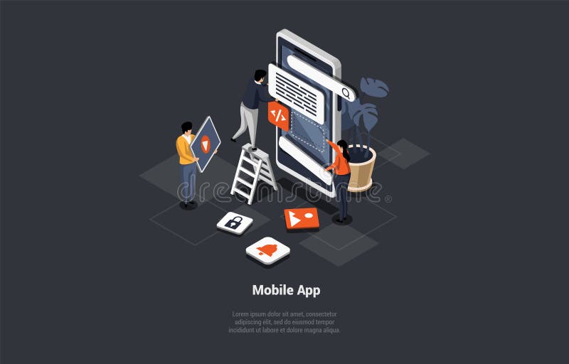 3d People Mobile Devices Stock Illustrations – 252 3d People Mobile Devices Stock Illustrations ...