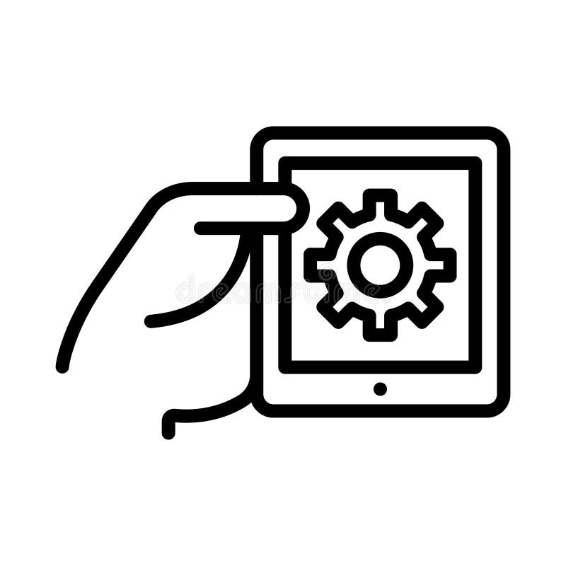 Mobile App Development Isolated Vector Icon Which Can Easily Modify or ...