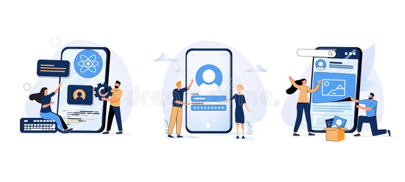 Mobile App Development Process Abstract Concept Vector Illustration Set ... Mobile App Development Process Abstract Concept Vector Illustration Set ...