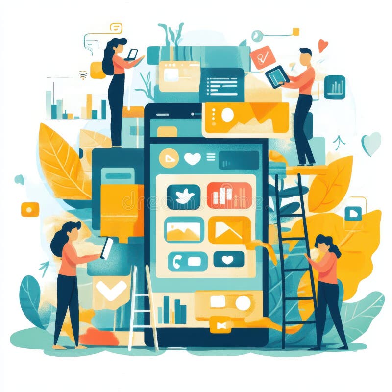 App Building Development Stock Illustrations – 12,604 App Building Development Stock ...