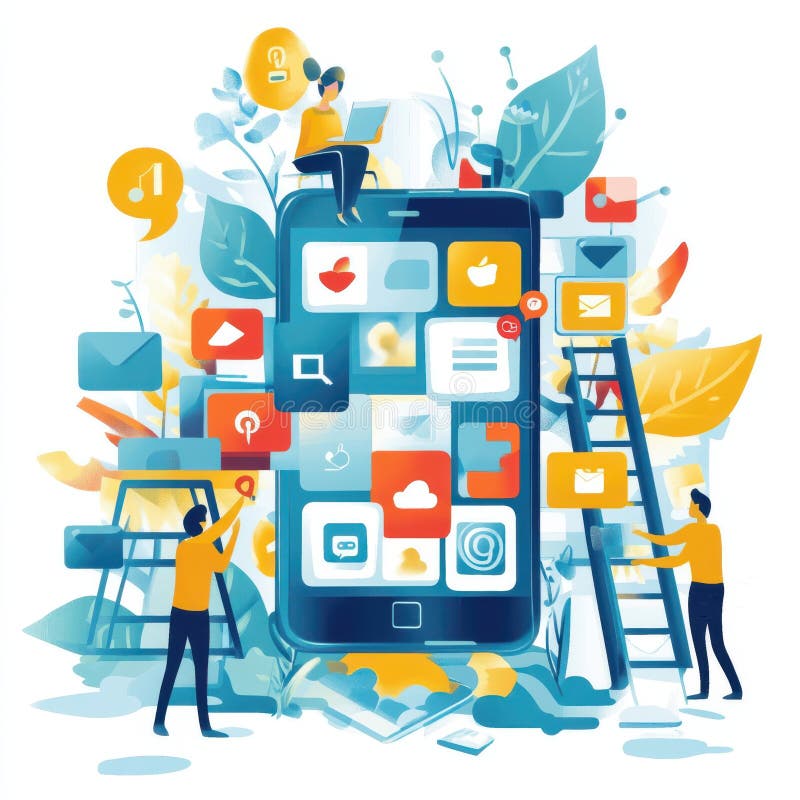 App Teamwork Development Stock Illustrations – 13,615 App Teamwork Development Stock ...