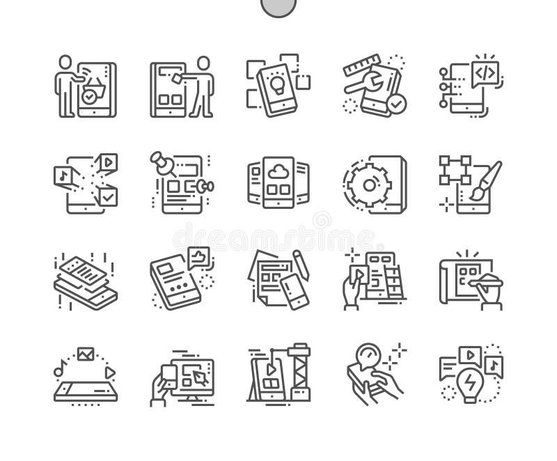 App Development Icons Stock Illustrations – 54,551 App Development ...
