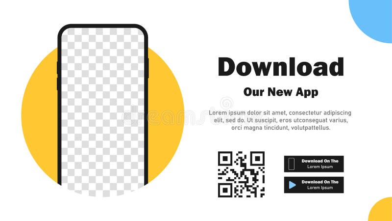 Mobile App. Download App. Banner Page for Downloading a Mobile ...