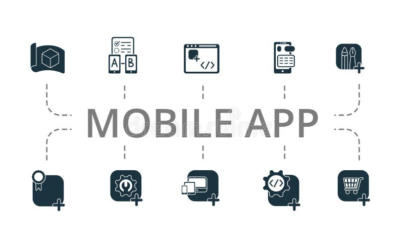 App Maintenance Icon from Mobile App Development Collection. Simple ...
