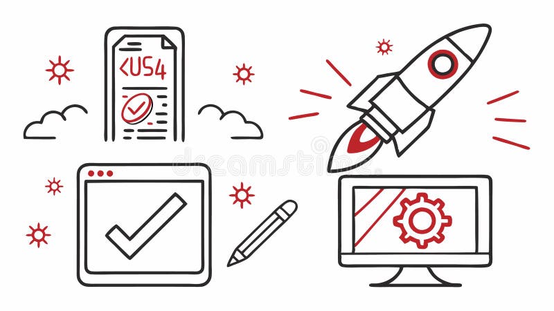 Mobile App Icons Smartphone and Application Interface Symbols ...